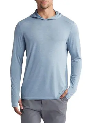 FREE FLY Free Fly UPF 50+ Hoodie Heather Slate Blue