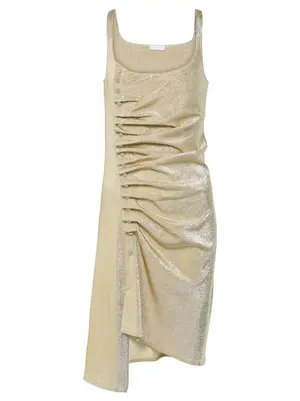 Rabanne Ruched Lurex® Minidress - Metallic