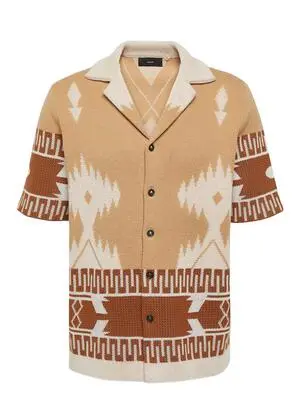 Alanui Icon Piquet Cotton Jacquard Shirt - Beige
