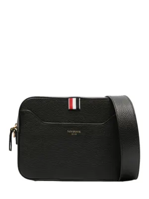 Thom Browne 4-bar Leather Camera Bag - Black