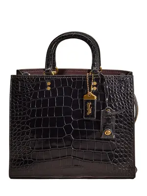 Coach Rogue In Alligator - Brass/black