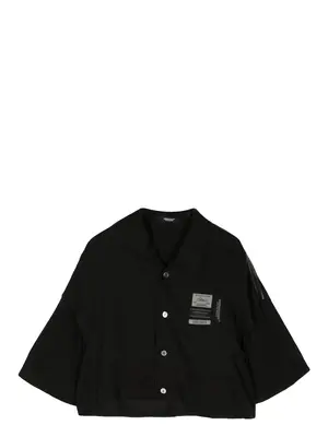 UNDERCOVERISM Name-tag Button-up Shirt - Black