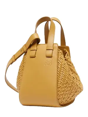 Loewe Loewe Hammock Compact Woven Bag Yellow