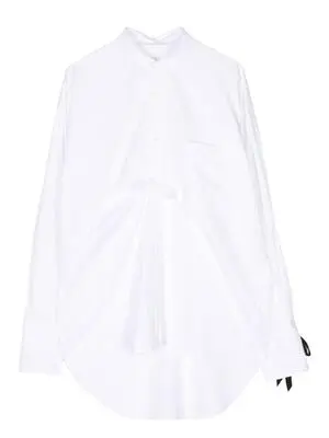 MARINA YEE Draped Cotton Shirt - White