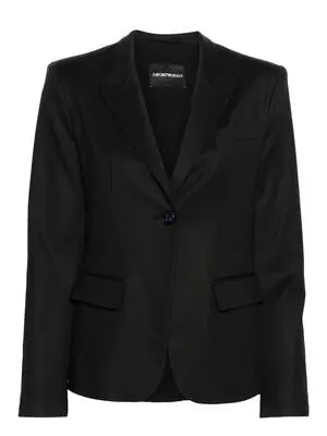 Emporio Armani Single-breasted Blazer - Blue