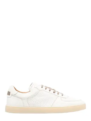 BARRETT Leather Lace-up Sneakers - White