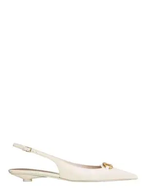 Valentino Garavani 20mm Vlogo Slingback Pumps - White