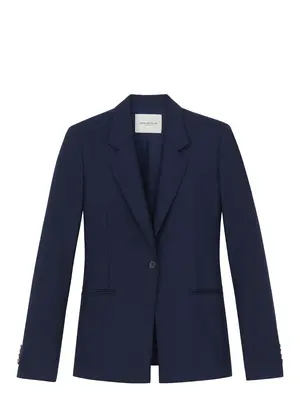 Lafayette 148 New York Slim-Fit Single-Button Blazer Blue