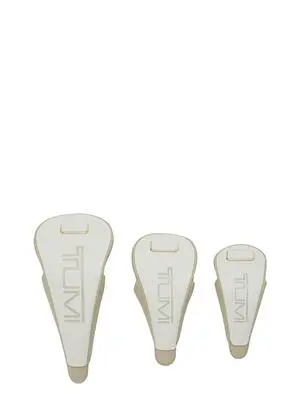 Tumi Golf Club Cover Set 3 Pk - Off White/ Tan