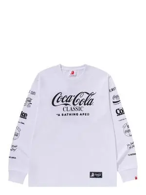 A BATHING APE X Coca-cola Milo Long-sleeve Tee - White