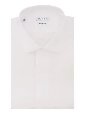 NUGNES 1920 Slim Fit Cotton Shirt - White