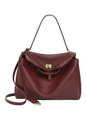 Balenciaga Medium Rodeo Leather Handbag - 6034 Dark Burgundy