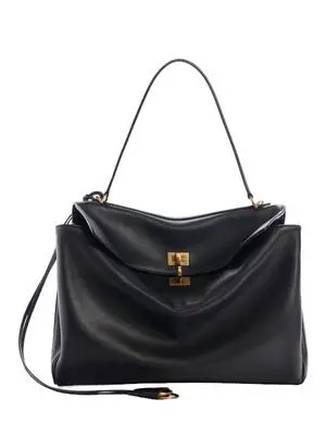 Balenciaga Balenciaga Medium Rodeo Leather Handbag Black