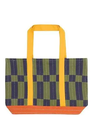 ANCHAL Checkered Tote Bag - Pine