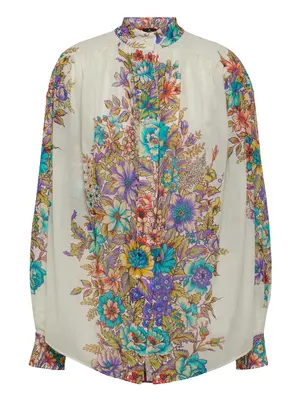 Etro Floral Cotton Shirt - Multicoloured