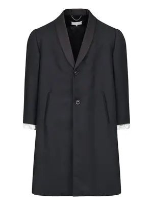 MAISON MARGIELA Wool-mohair Coat - Black