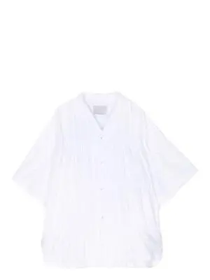 Kolor Ruched Poplin Shirt - White