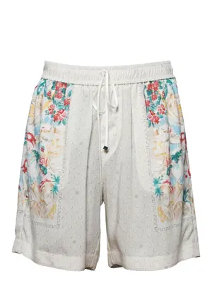 Amiri Mix-print Deck Shorts - Grey