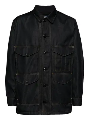 Junya Watanabe Denim Jacket With Elbow Patches - Blue