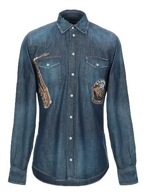 Dolce & Gabbana Denim Shirt Size Cotton - Blue