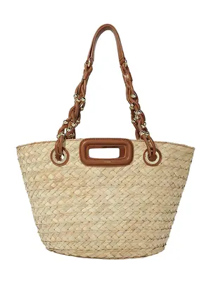 Maje Maje Soliman Basket Bag Camel