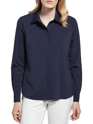Lyssé Slim Button-up Shirt - True Navy