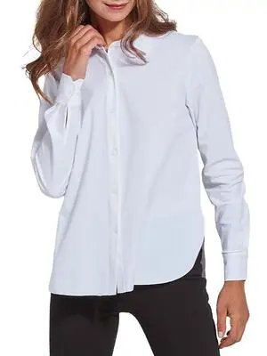 Lyssé Slim Button-up Shirt - White