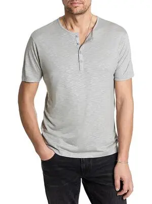 John Varvatos Dyer Slim Fit Henley - Elephant