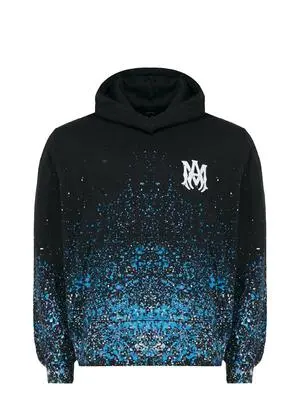 Amiri Crystal Painter Hoodie - Black/blue/crystal White