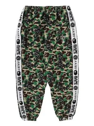 A BATHING APE X Saint Mxxxxxx Abc Camo Track Pants - Green