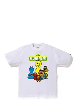 A BATHING APE X Sesame Street Characters Tee Shirt #1 - White