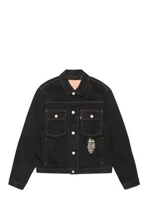 StÜssy X Levi's Trucker Jacket - Black/brown
