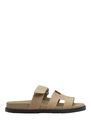 Hermès Chypre Sandal - Beige/black