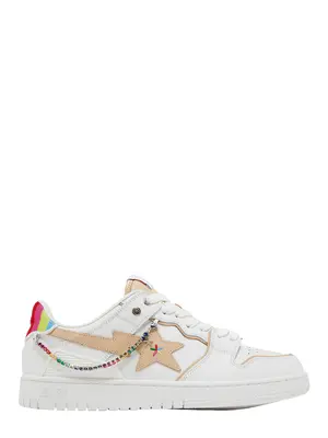 A BATHING APE Bapy X Sk8 Sta 'rainbow' Sneakers - White