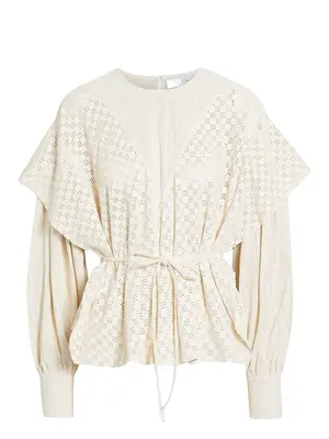 IRO PARIS IRO Tilok Laser-Cut Leather Top