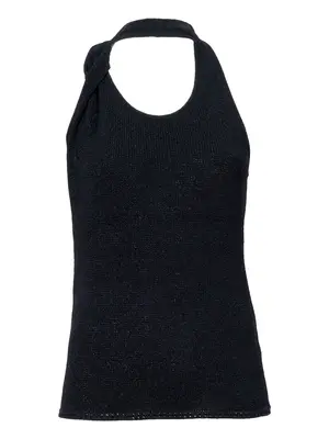 Proenza Schouler Knitted Halterneck Top - Black