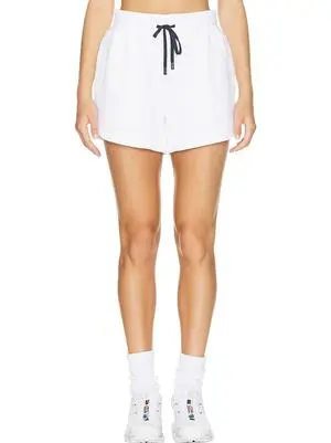 Varley High-rise Jersey Shorts - White