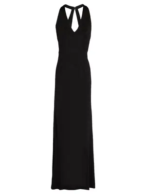LOUISA BALLOU High Seas Cutout Maxi Dress - Black