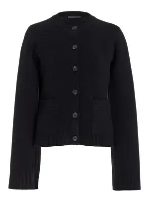 Jenni Kayne Cooper Wool And Cashmere-blend Cardigan - Black