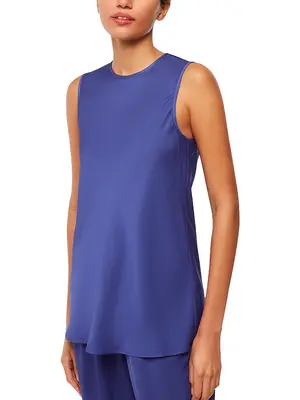Whistles Clara Longline Tank Top - Blue
