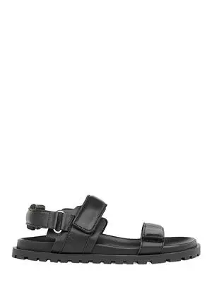 Whistles Ria Sporty Velcro Sandals - Black