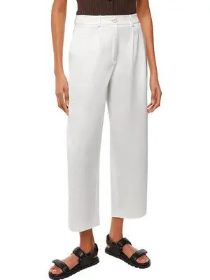 Whistles Bethany Barrel Leg Trousers - White