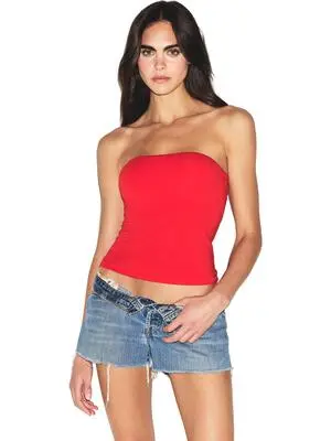 SKIMS Cotton Jersey Tube Top Ruby