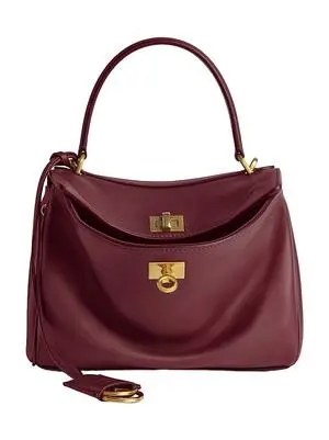 Balenciaga Mini Rodeo Handbag Dark Burgundy