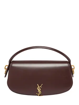 Saint Laurent Flap Crossbody Bag - Dark Currant