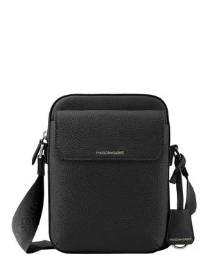 MAISON DE SABRE Leather Messenger Bag - Black Caviar