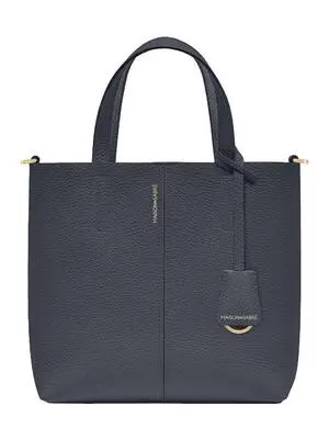 MAISON DE SABRE Small Leather Soft Tote - Graphite Sky