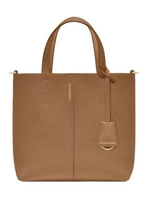 MAISON DE SABRE Small Leather Soft Tote - Sandstone Manhattan