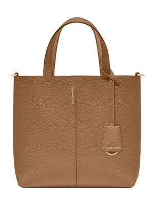 MAISON DE SABRE Small Leather Soft Tote - Sandstone Manhattan
