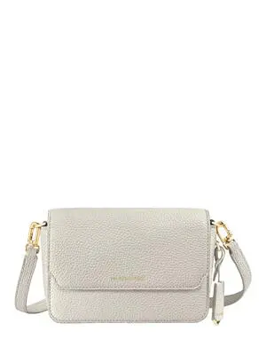 MAISON DE SABRE Mini Leather Flap Bag Foam White